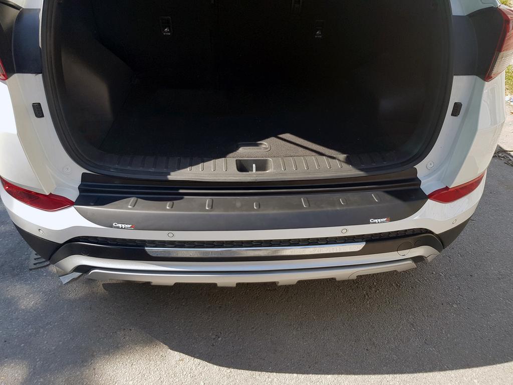 Cheap Rear bumper pad EuroCap 2016-2018 (ABS) for Hyundai Tucson TL | Joom