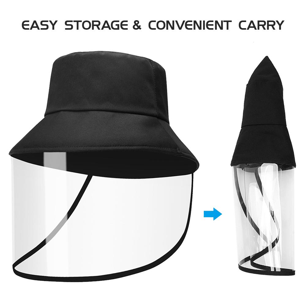 Buy Protective Hat with Transparent Face Shield Cover Men Women Full ...