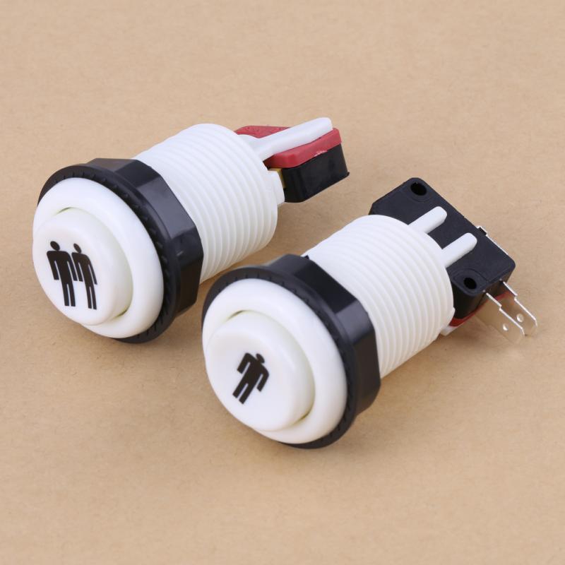 Buy Long Start Button DIY Kit 1P + 2P Player Push Button for Arcade ...