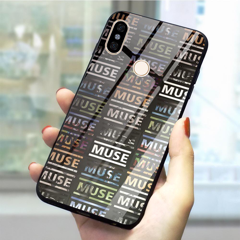 Muse Bands Phone Cover For Pocophone F1 Glass Case Mi A1 A2 8 Lite 9 Redmi 4X 6A Note5/6/7 Pro ...