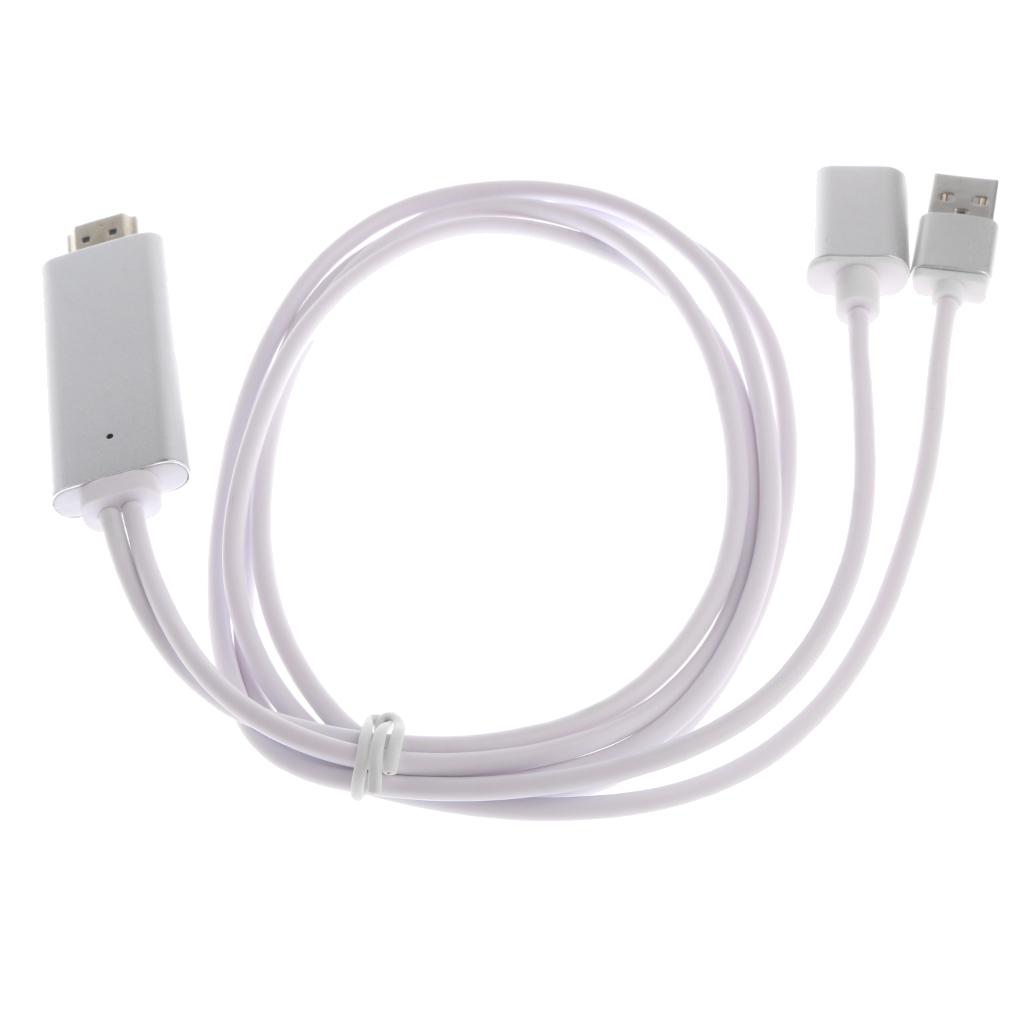 Buy Aluminum Android/Lightning To HDMI Adapter Converter Cable 1080P ...