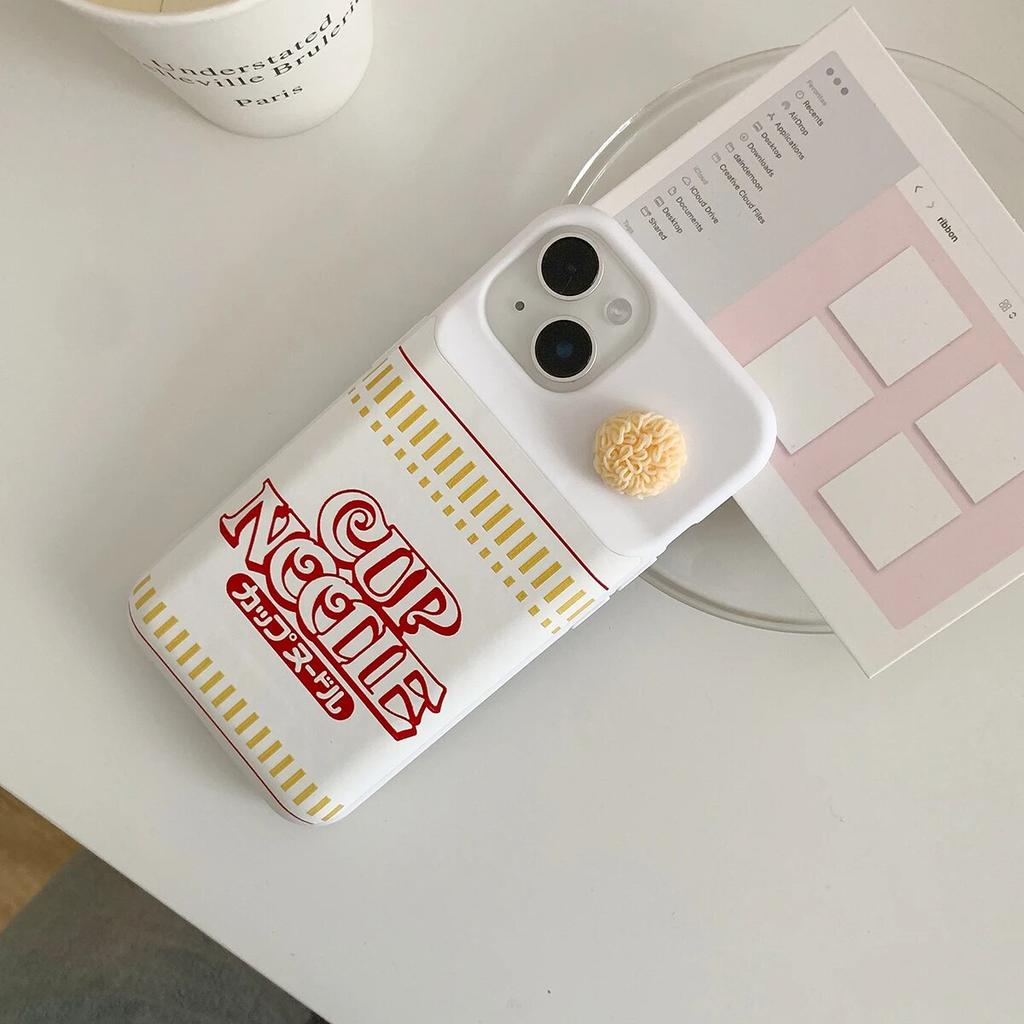 Cheap Funny Cute 3D Instant Noodle Soft Silicone Cover For iPhone 15 14 ...