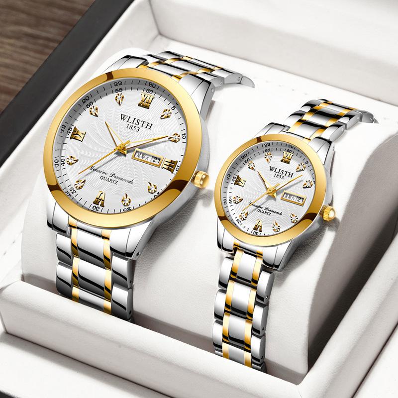 Buy WLISTH New Top Men's Watch Ladies Fashion Couple Watch Luminous Men ...
