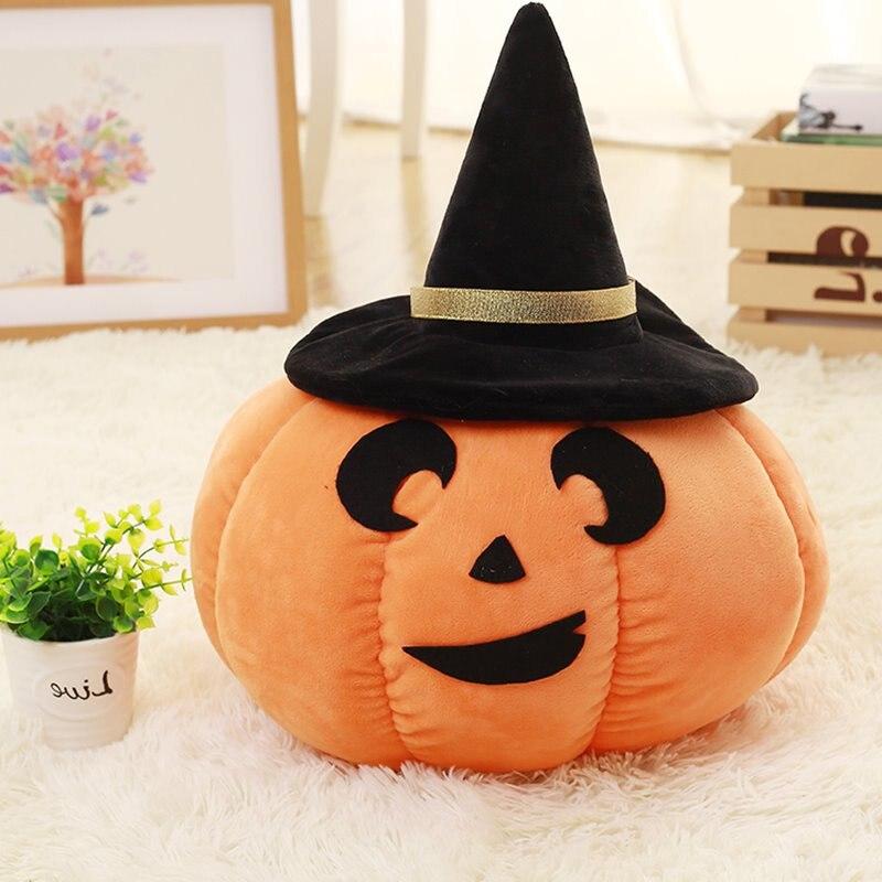 Buy Pumpkin Doll Plush Toy With Hat, Luminous Pumpkin Pillow, Creative ...