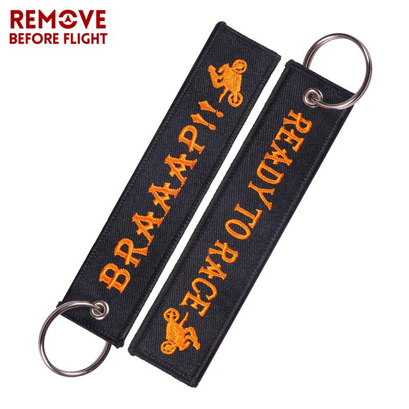 Cheap Fashion BRAAAP Keychain for llaveros Keychains Embroidery Key ...