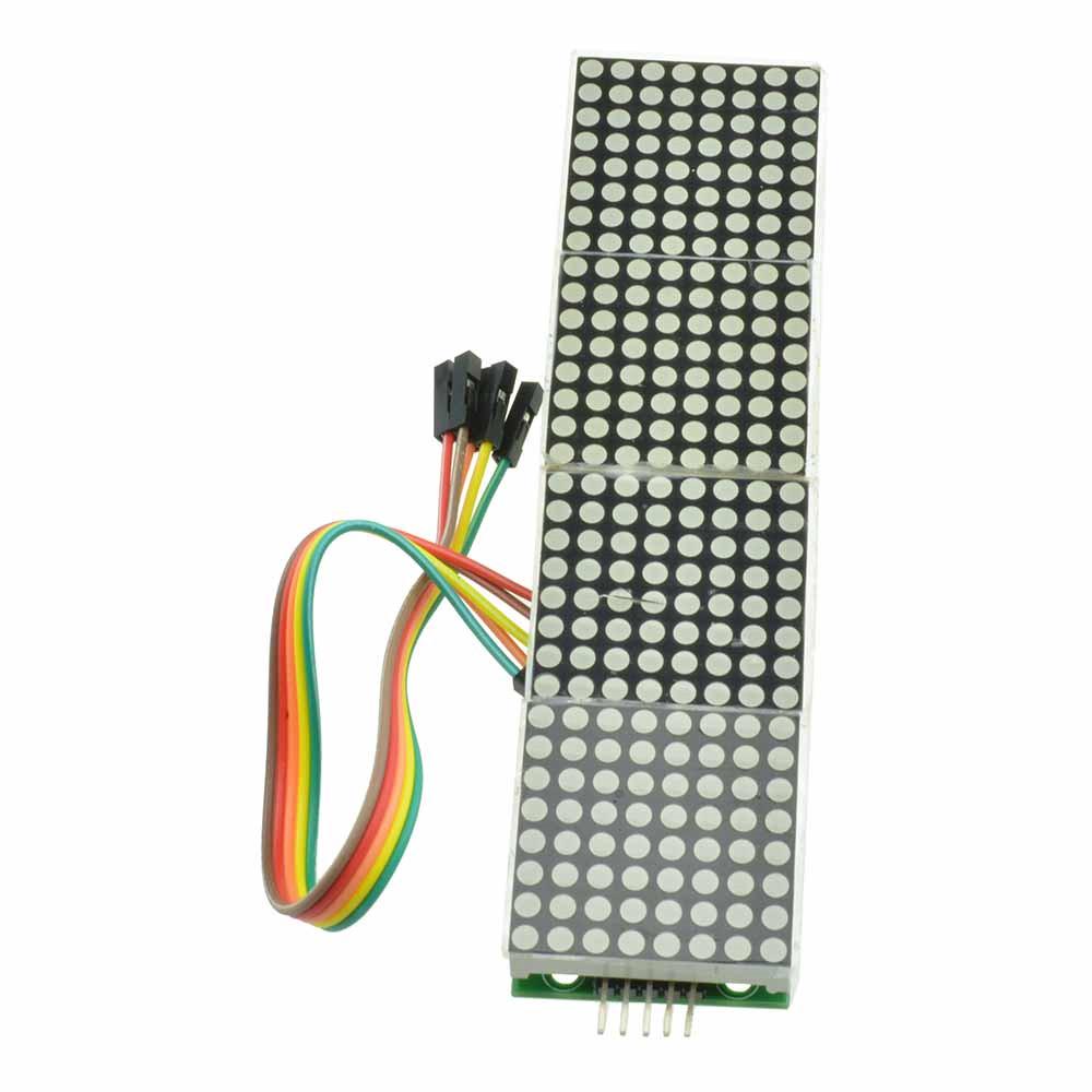 Buy MAX7219 Microcontroller 4 In One Display with 5P Line Dot Matrix ...