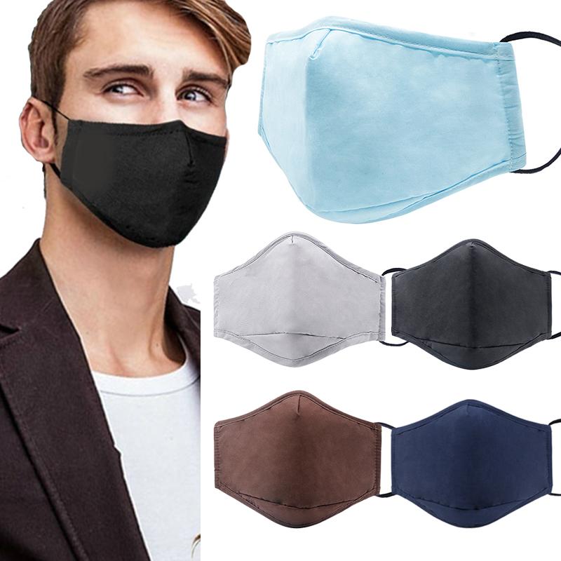Buy Cotton Mouth Mask Ladies Men Dust Protection Masks Washable and ...