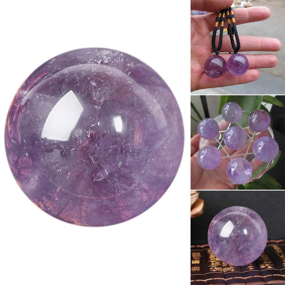 Buy 2.2-2.8cm / 0.87-1.10in Natural Amethyst Ball Raw Gemstone Polished ...