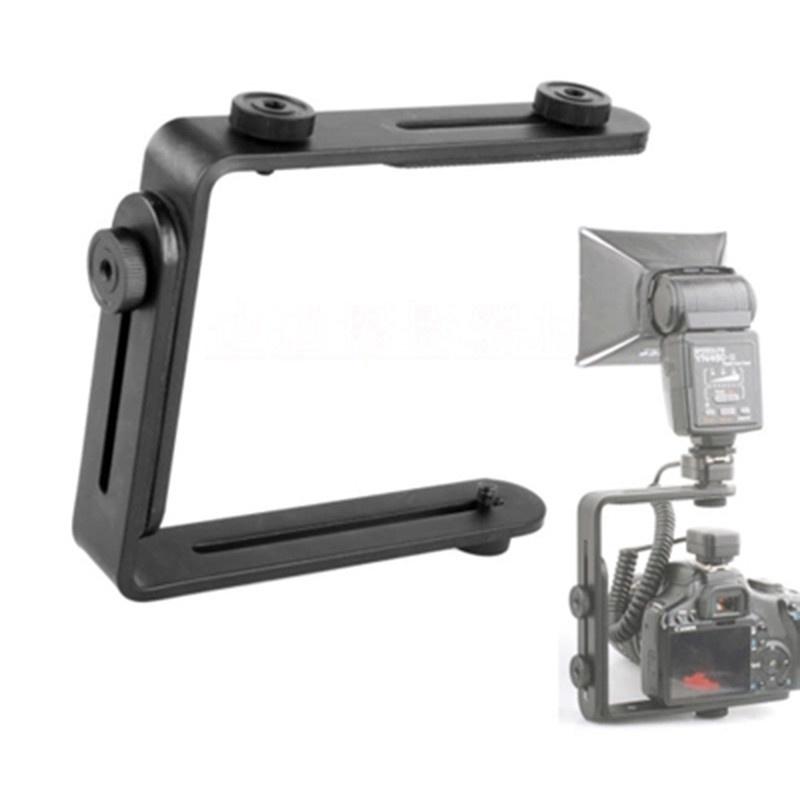 Buy Double L Type Flash Holder Photography Lights Camera Bilateral ...
