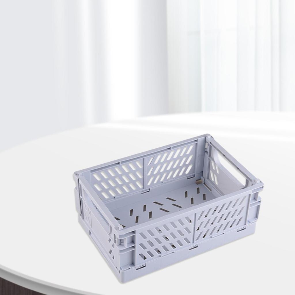 Buy Small Storage Bin-Collapsible Crates|Desktop Basket Space-Saving ...