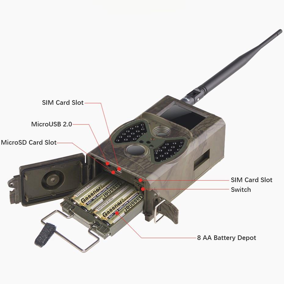 Buy 12MP Photo Traps Email MMS GSM 1080P Night Vision Hunting Traps ...