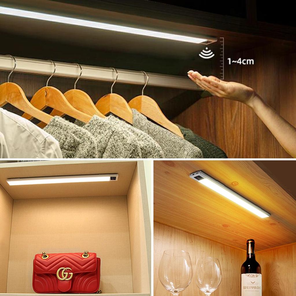 20/40cm Under Cabinet Light With Hand Sweep Sensor Switch USB ...