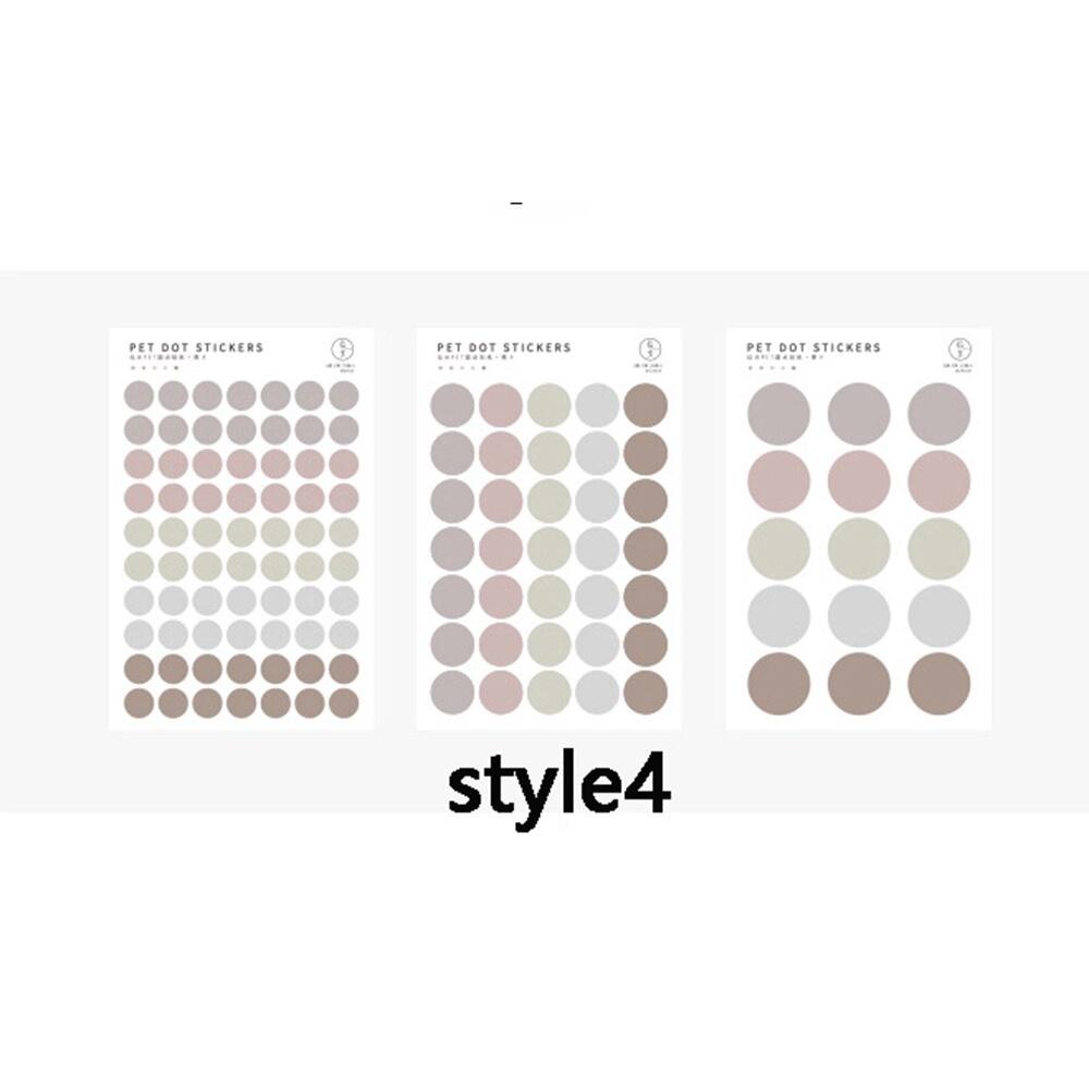 Buy 3 Sheets Round Index Sticker Calendar Remarks Planner Decorative ...
