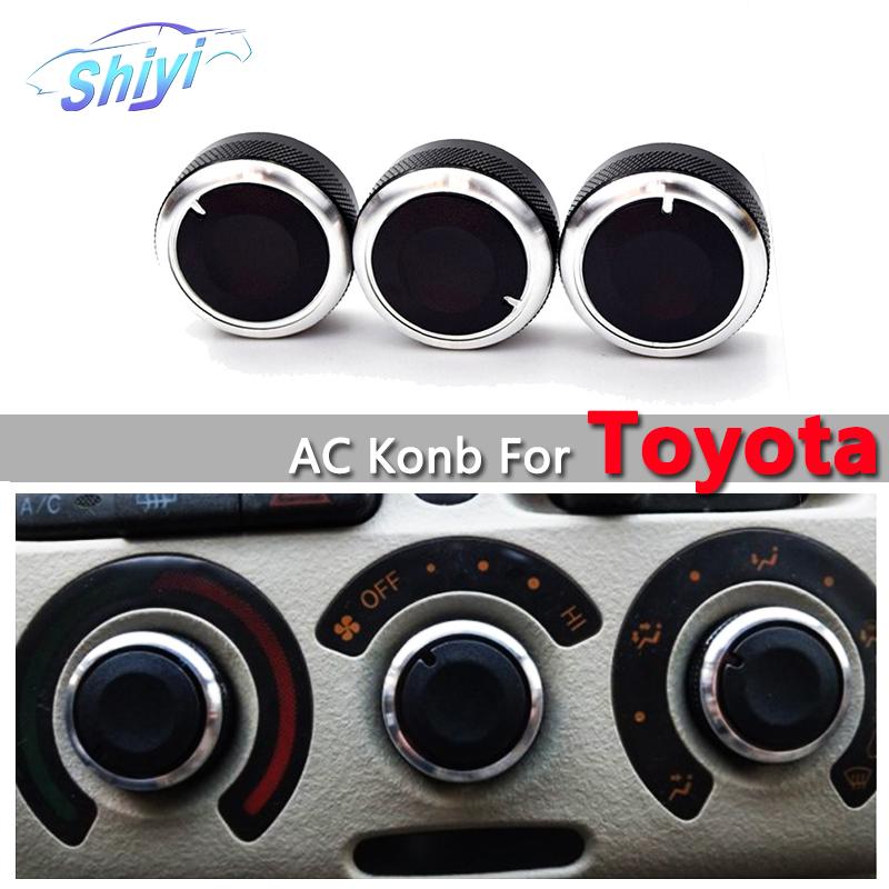 3pcs/set For Toyota ac knob air conditioning knob heat control switch ...
