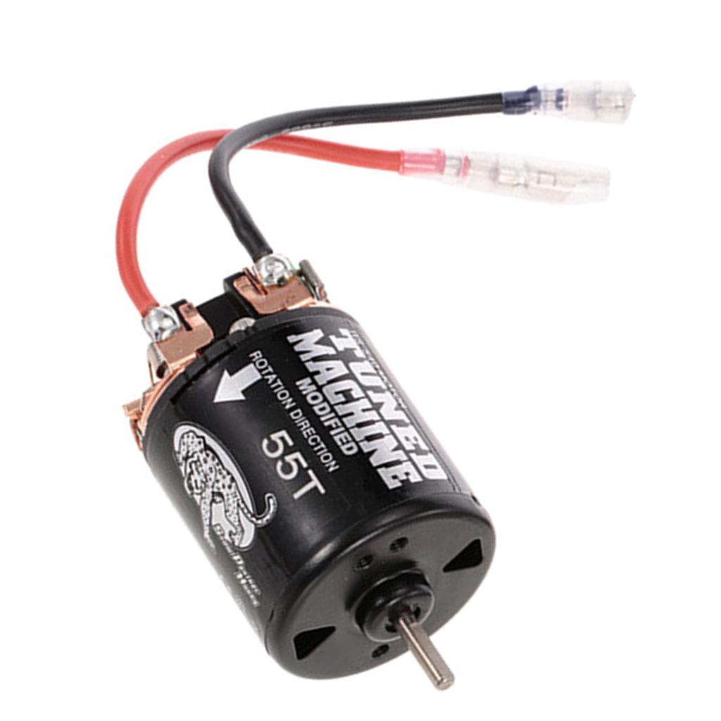 RC 540 55T High Torque Brushed Motor for 1/10 Axial SCX10 RC4WD D90 ...