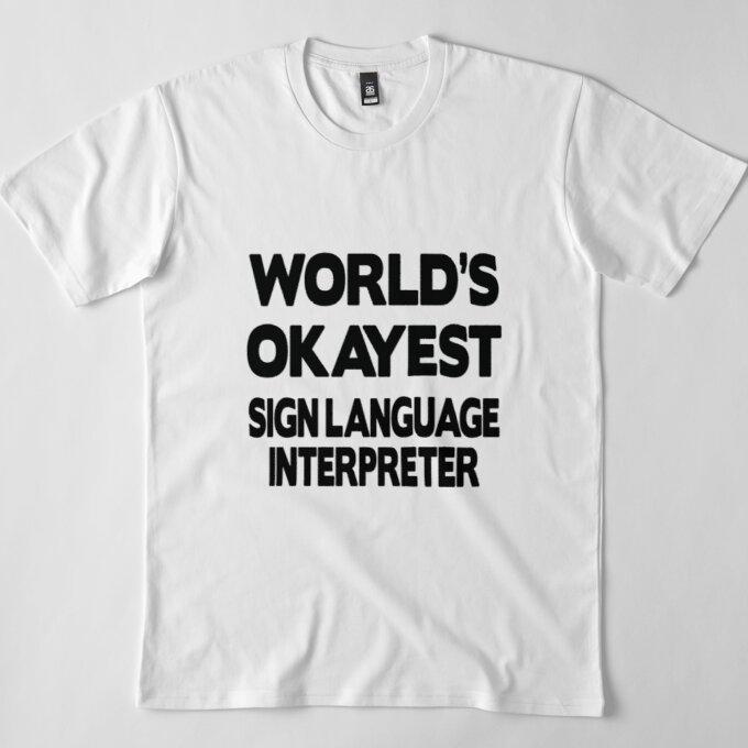 Buy Men Premium Cotton T-Shirt?Sign Language Interpreter Funny Sign ...