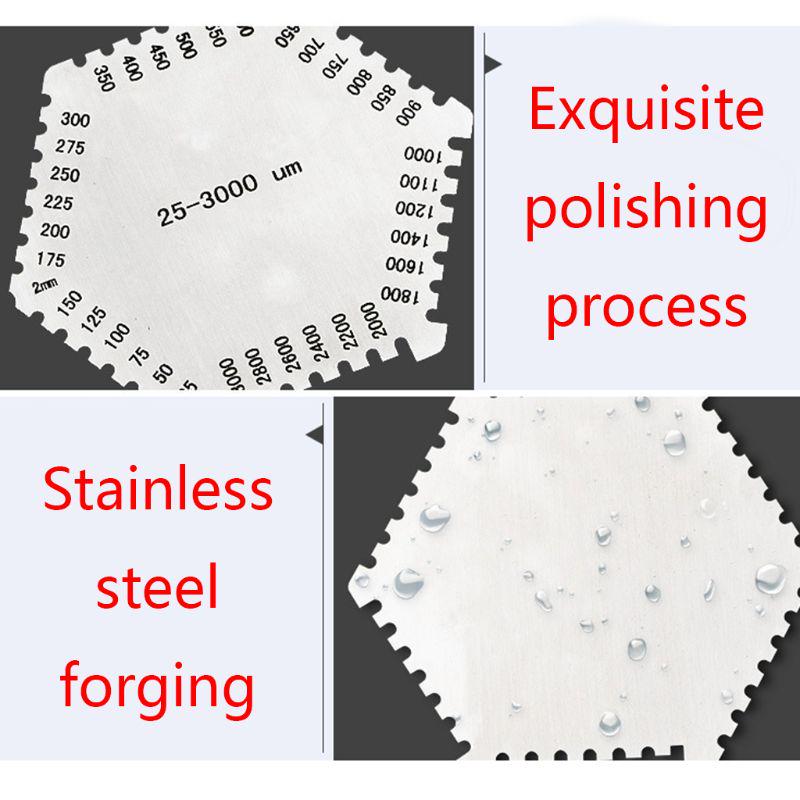 Buy 3pcs/set AWG SWG Wire Gauge Sheet Thickness Ruler Diameter Welding ...