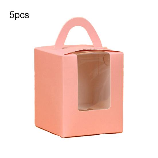 Cheap Cake Box Clear Window Container with Handle Party Gift | Joom