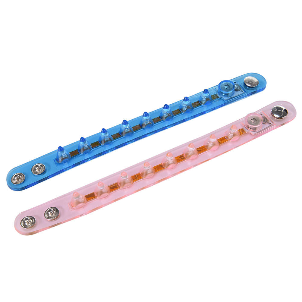 Buy Flashing Led Rivet Party Bracelet Wristband Dance Disco Bangle ...
