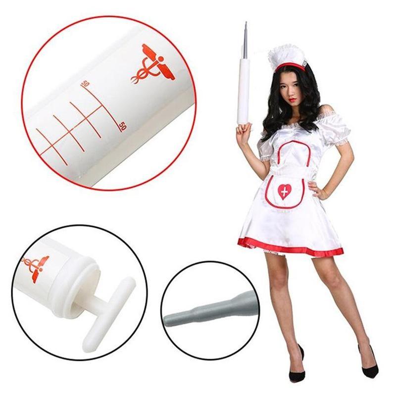 Buy 51 X 5.1cm White Giant Prop Syringe Needle Cylinder Injector ...