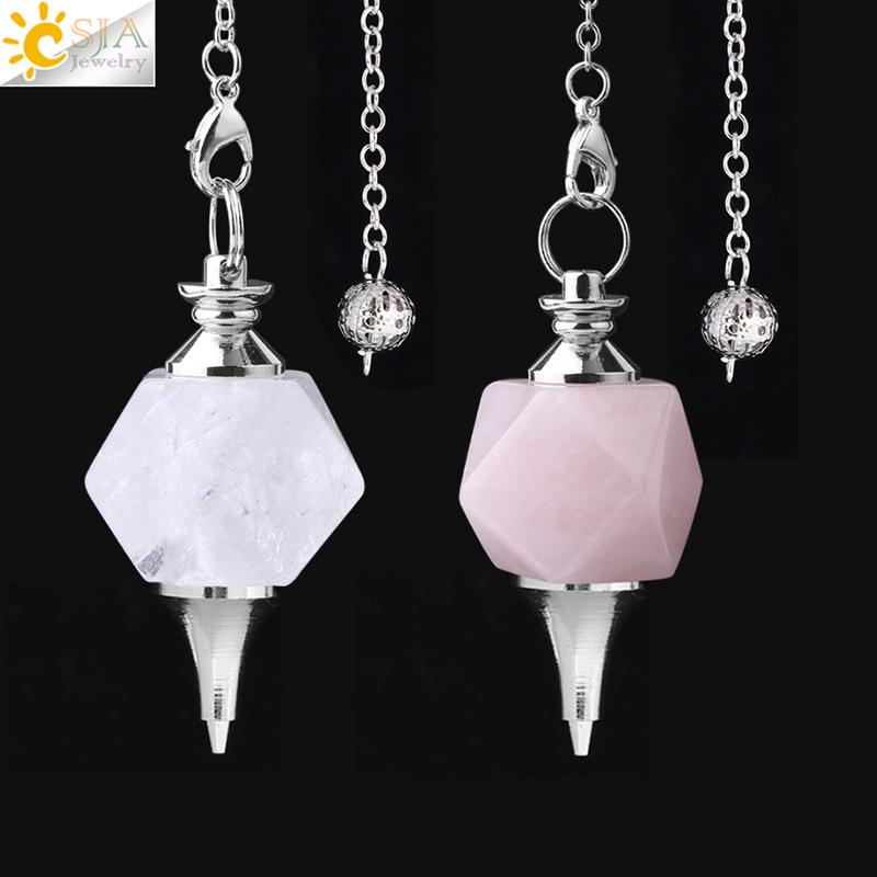 Buy Natural Stone Spirit Pendulum Hammer Pendulum Divination Meditation ...