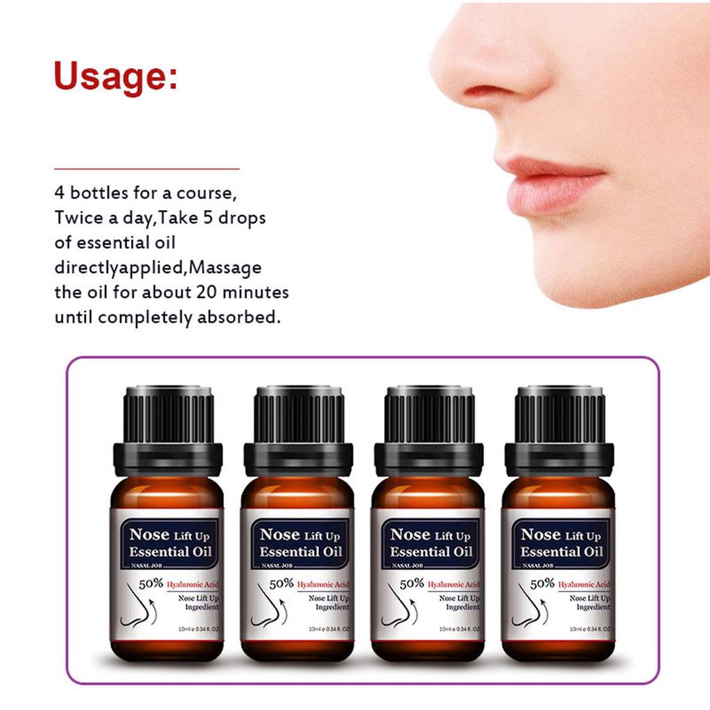 Buy 10ml Natural Herbal Extract Nose Lift Up Essential Oil Health Care ...