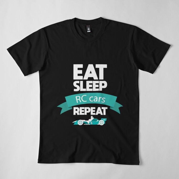 Buy Men Premium Cotton Harajuku T-Shirt Funny RC Car Apparel Print Tees ...