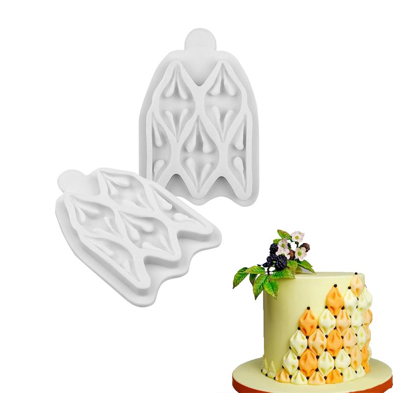 Buy Easy Fabric Puff Silicone Mold DIY Sugarcraft Clay Mould For Baking ...