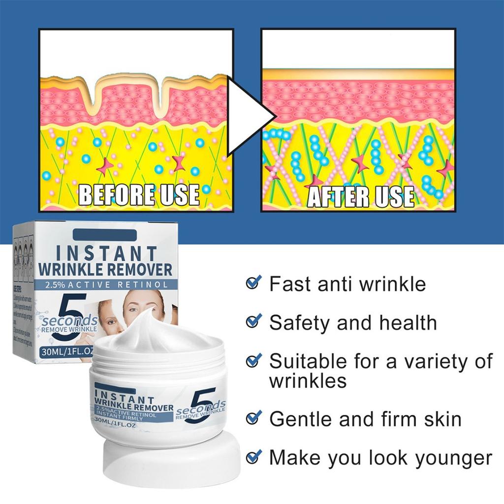 Buy PDTO 5 Seconds Instant Wrinkle Remover Retinol Face Cream Skin ...