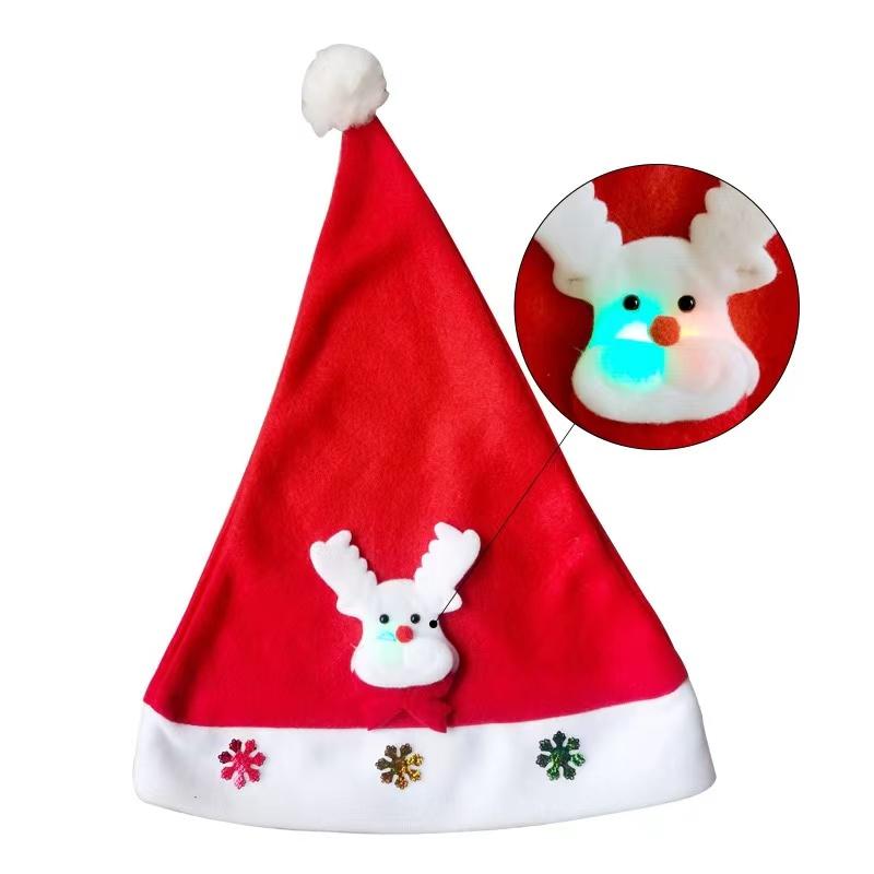 Buy Merry Christmas Hat New Year Navidad Cap Snowman ElK Santa Claus ...