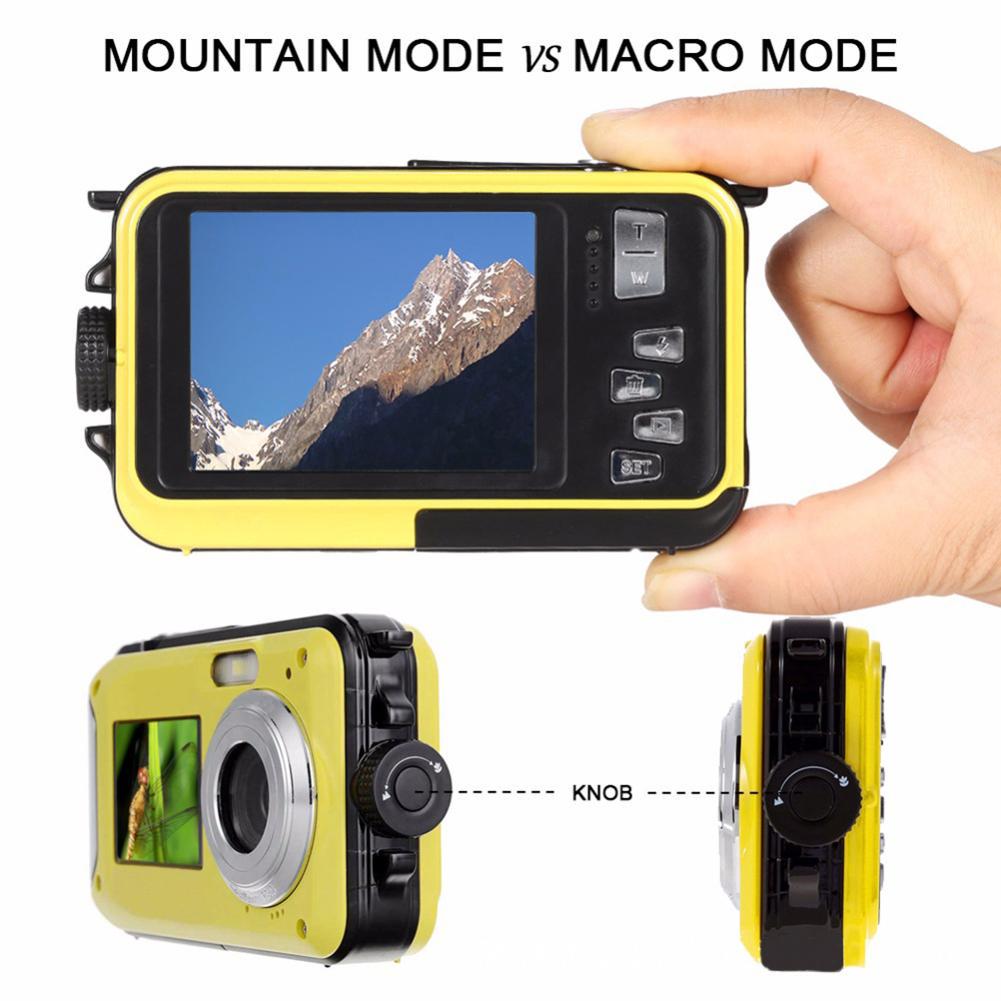 Buy Pro Waterproof Game 24MP Double Screen Underwater Kids Camera Mini ...