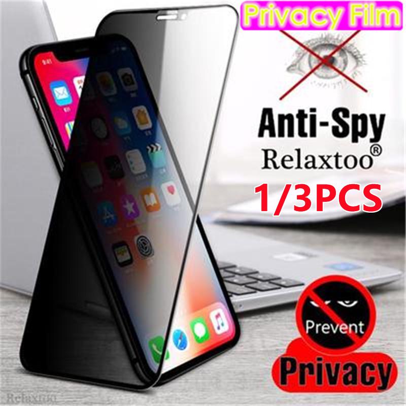 Buy 1/3PCS Protective Anti Spy Privacy Film For IPhone 11 Pro Max XS ...