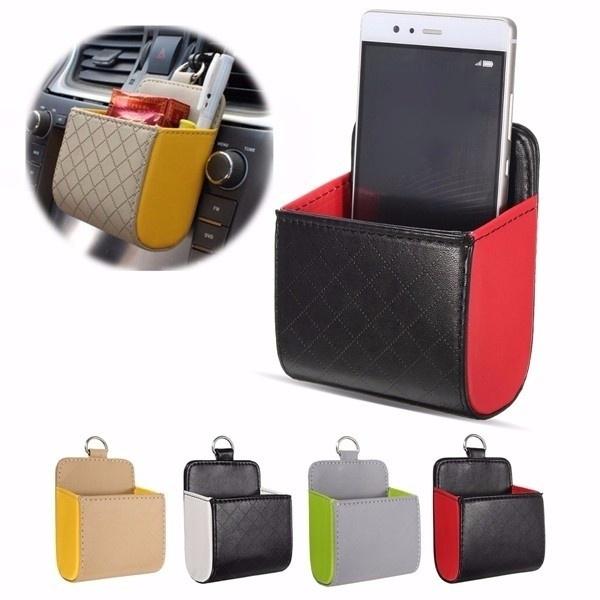 Universal Car Storage Pouch Bag Store Phone Box Holder Vehicle Pocket ...