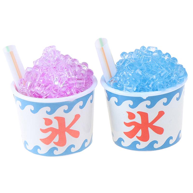 Buy 1Pc Dollhouse Miniature Ice Cups Model Kids Pretend Play Food Play ...