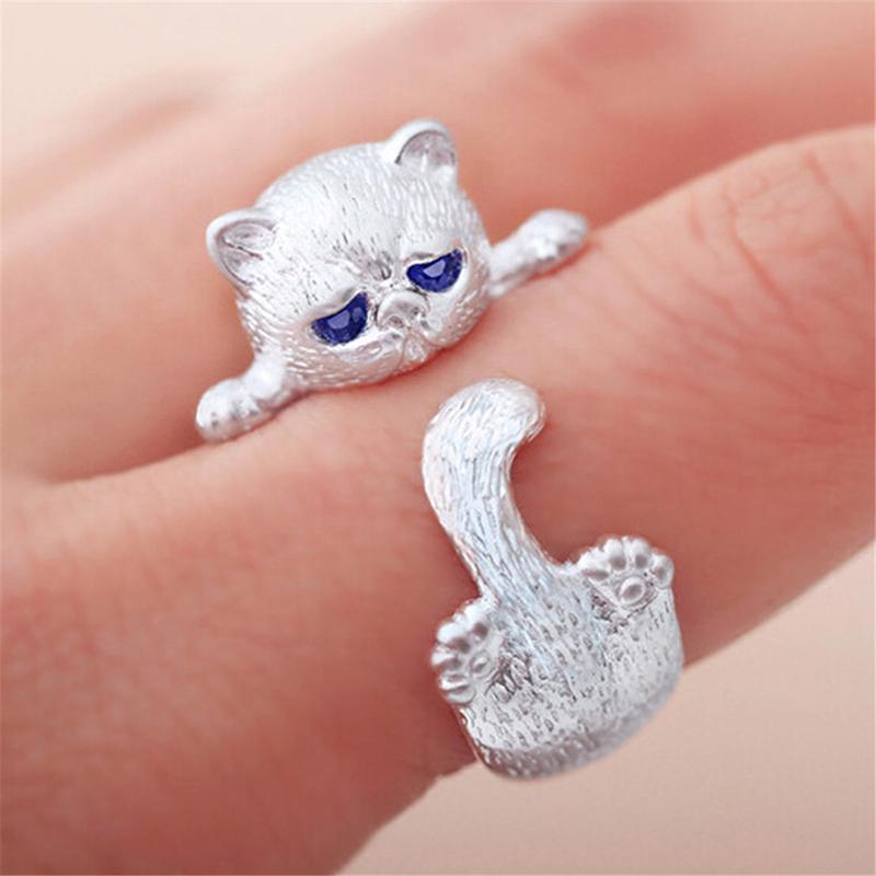 Fashion Cute Garfield Cat Adjustable Rings Women and Lady Lovely Open ...
