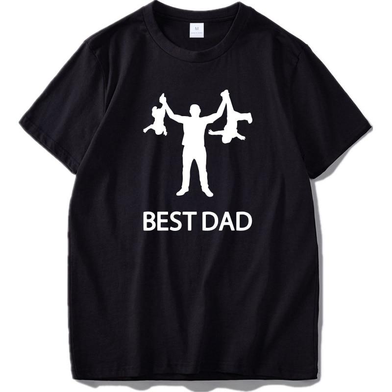 Buy Best Dad T Shirt Funny Design Father Day Tshirt 100% Cotton Fashion ...