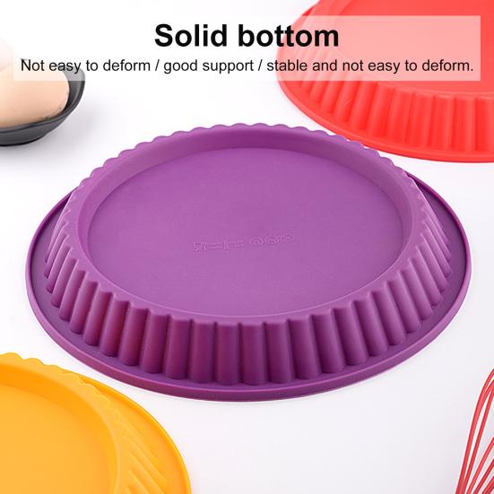 Safe Heat-resistant Durable Silicone Stable Base Anti-deform Pizza Mold ...