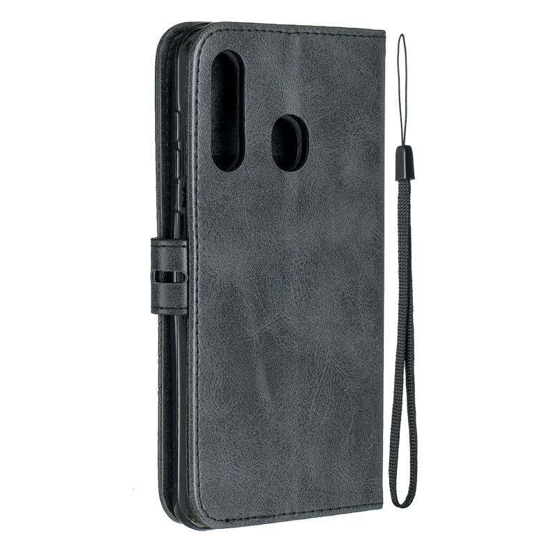 Buy For Samsung A60-M40 Denim Pattern Solid Color Flip Wallet PU ...
