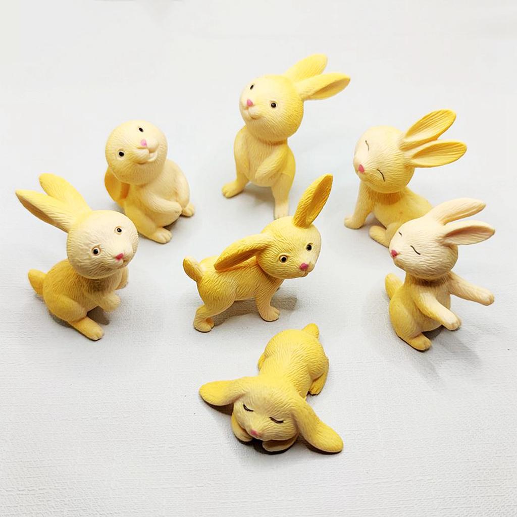 Buy Cake Toppers Bonsai Bunny Craft Rabbit Ornament Easter Decoration ...
