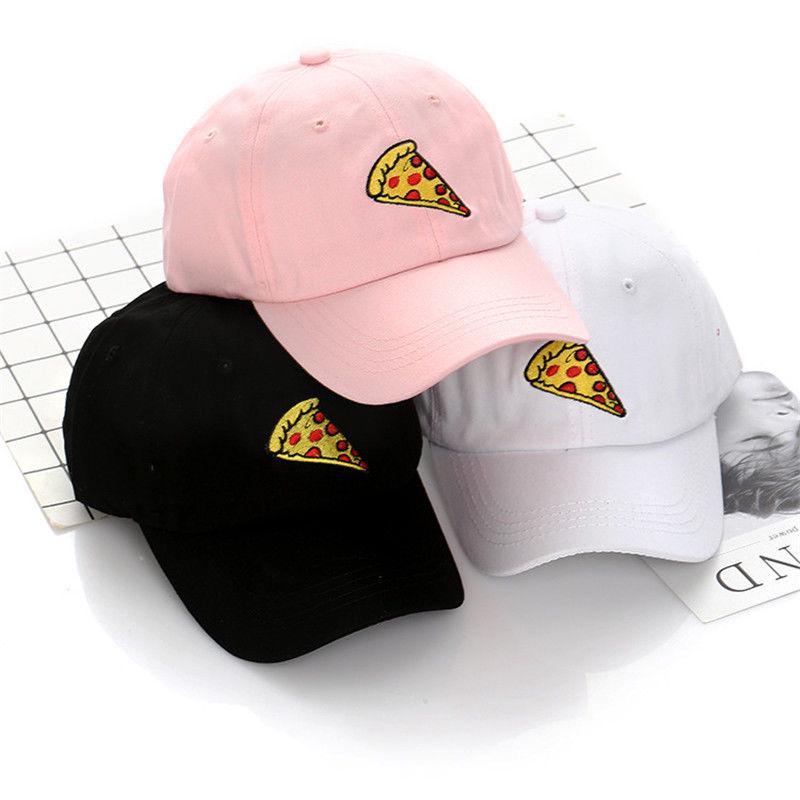 Buy Unisex Embroidery Pizza Cotton Baseball Cap Snapback Korean Hip Hop ...
