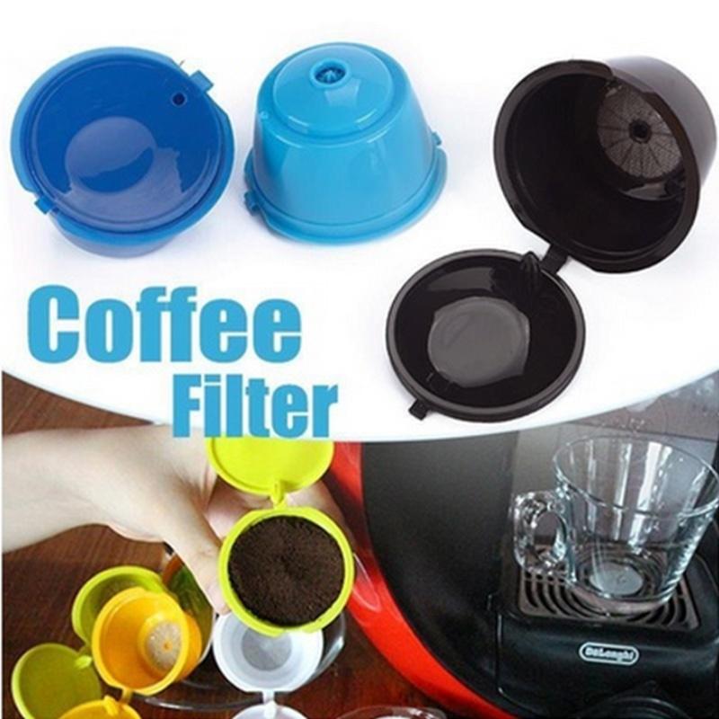 Buy 5 Pcs Refillable Coffee Capsules Reusable Coffee Bean Filter Flq at ...