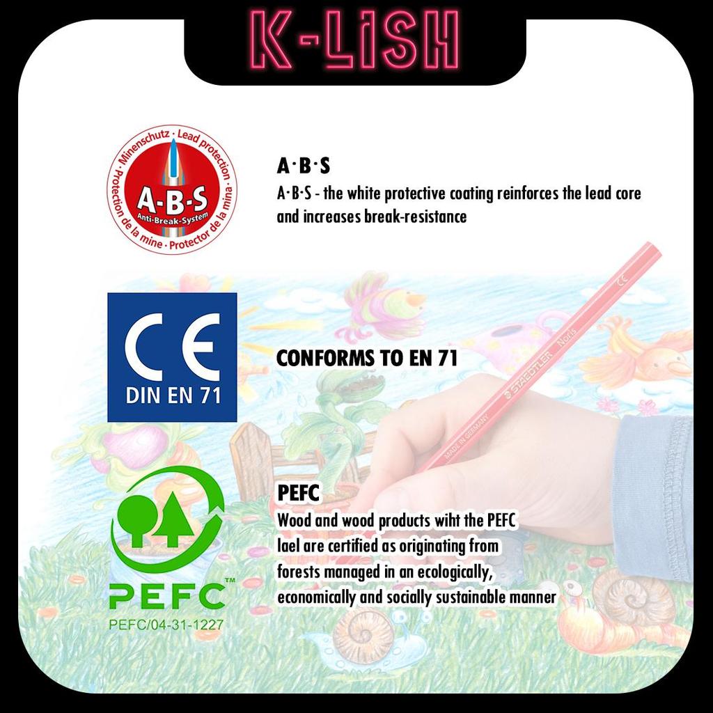 💰Comprar [Staedtler] Lápiz de color Noris, 24 colores en caja de cartón ...