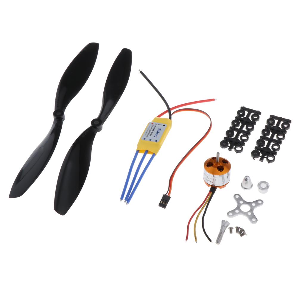 Buy 1000KV Brushless Motor 30A ESC Propeller RC Aircraft Multicopter ...