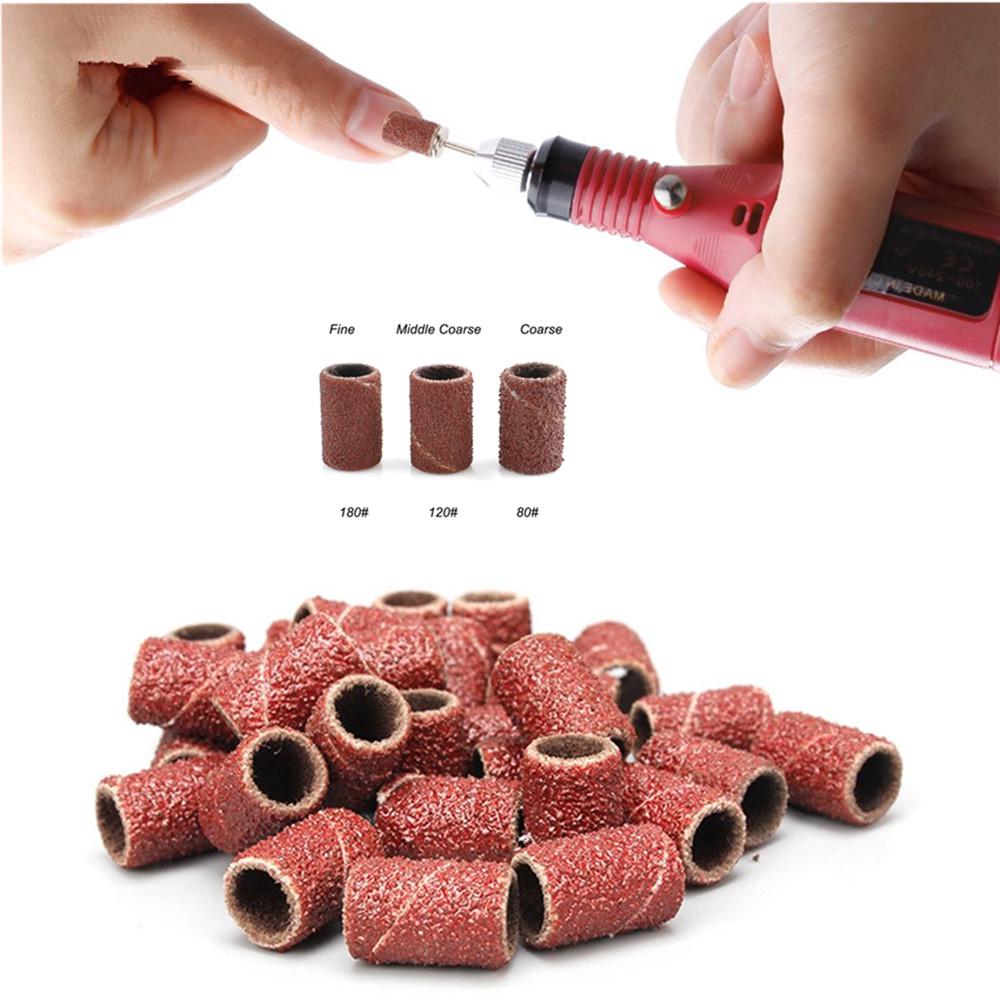 Buy 100Pcs Electric Drill File Bit Nail Sanding Grinder Apparatus for ...