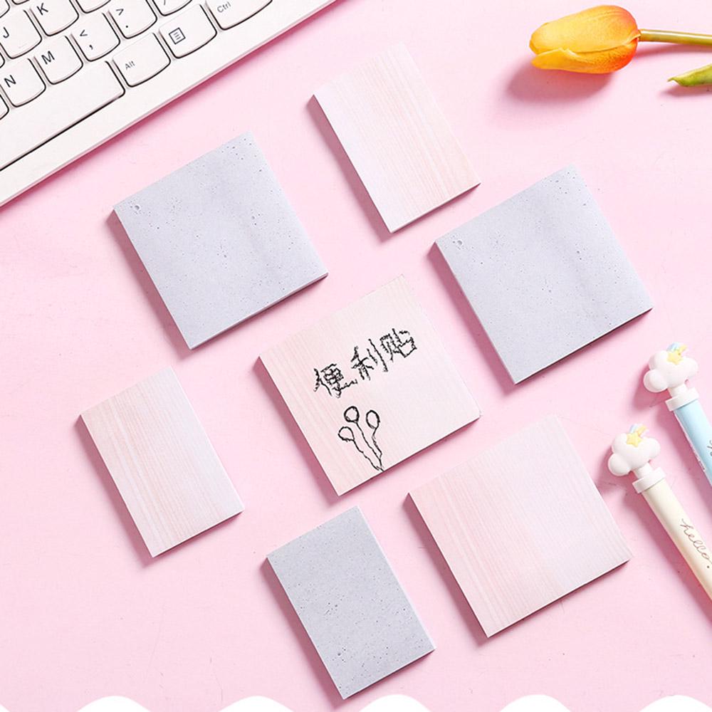 Buy Creative Marble Color Self Adhesive Memo Pad Sticky Notes Bookmark ...