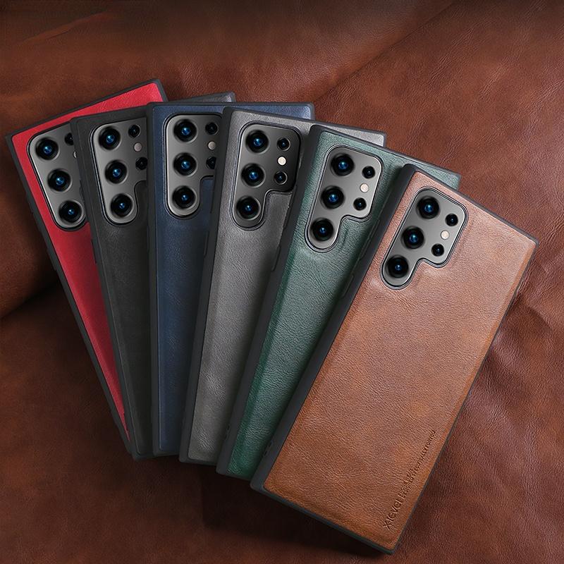 Buy 360 Full Retro Leather Soft Silicone TPU Edge Back Cover for ...
