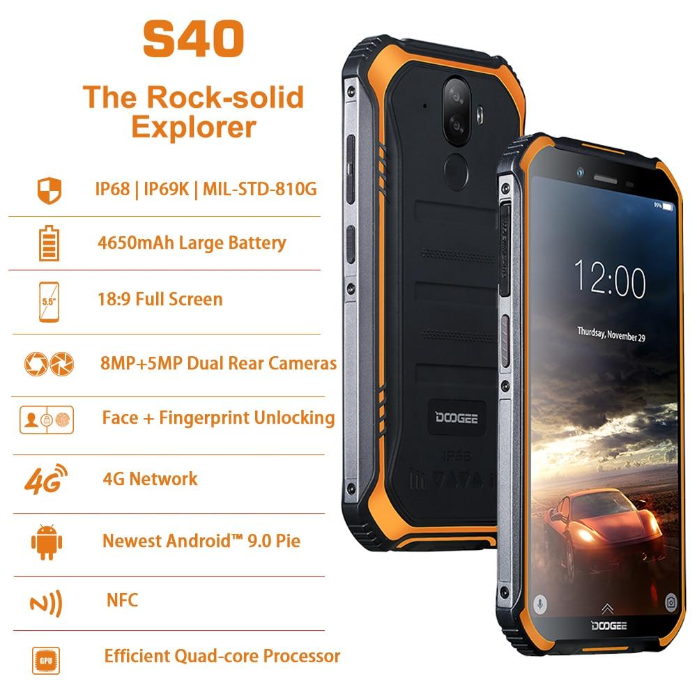 DOOGEE S40 3GB+32GB SmartPhone Android 9.0 4G Network Rugged Mobile ...