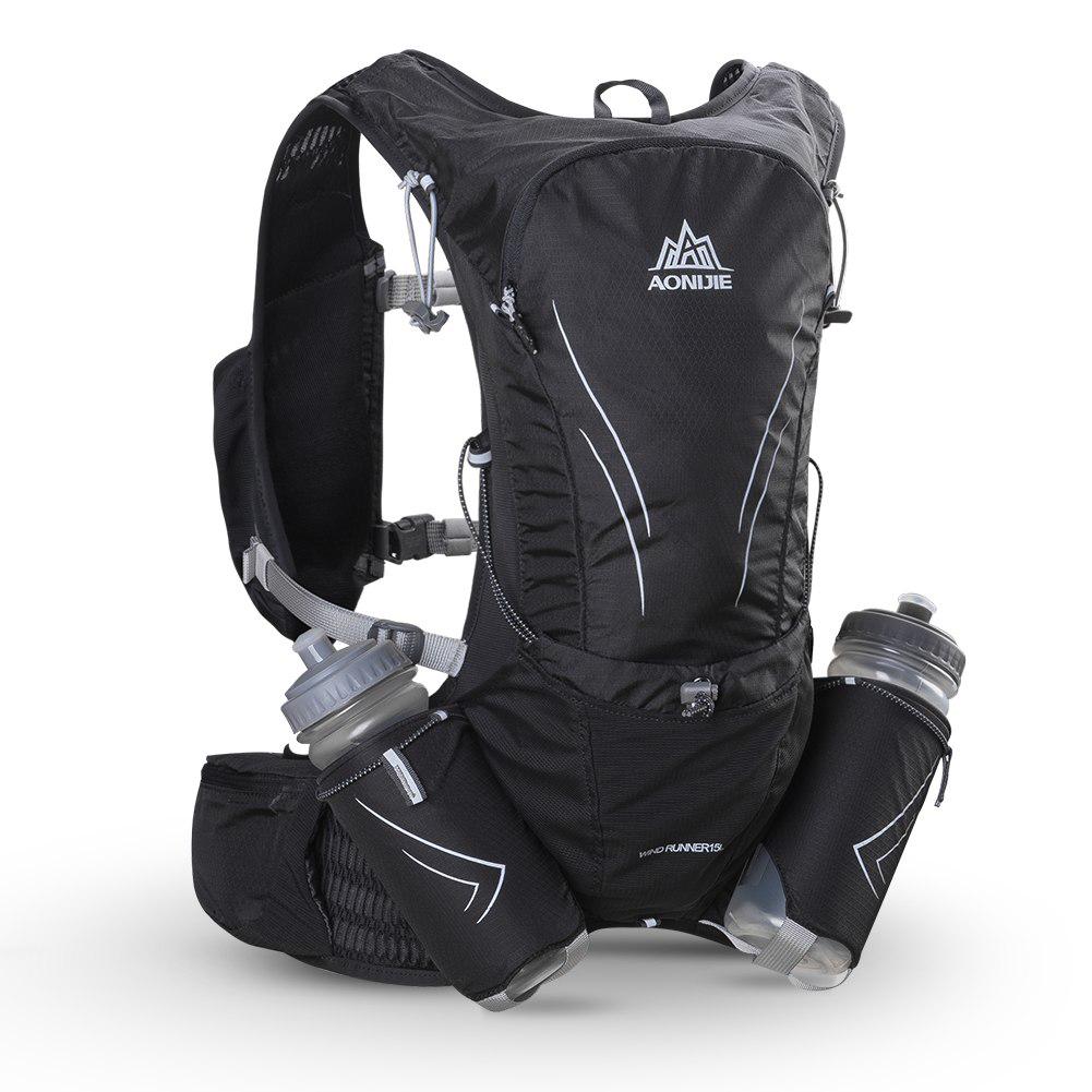 Buy 15L Running Bag With 2Pcs 600ml Bottles Marathon Hydration Backpack ...