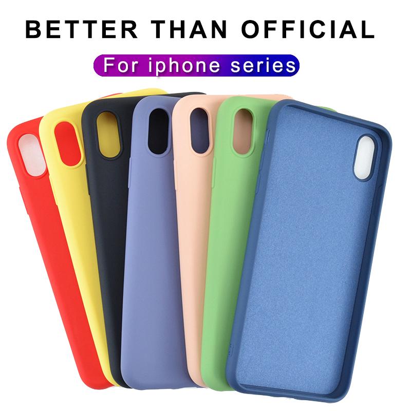 Buy For iPhone 11Pro Max XR 8Plus Luxury Thin Soft Liquid Silicone Case For Xiaomi 9T Redmi ...