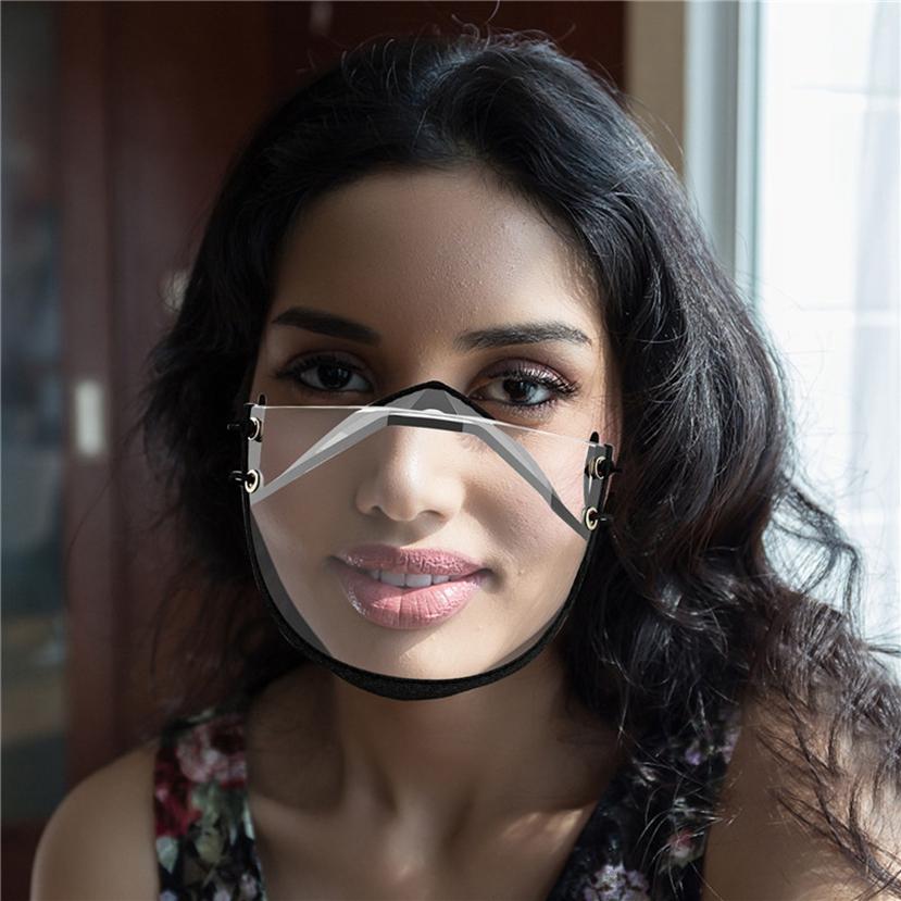 Face Masks Dust Masks 1Pc Dustproof Unisex Washable Visible Expression ...